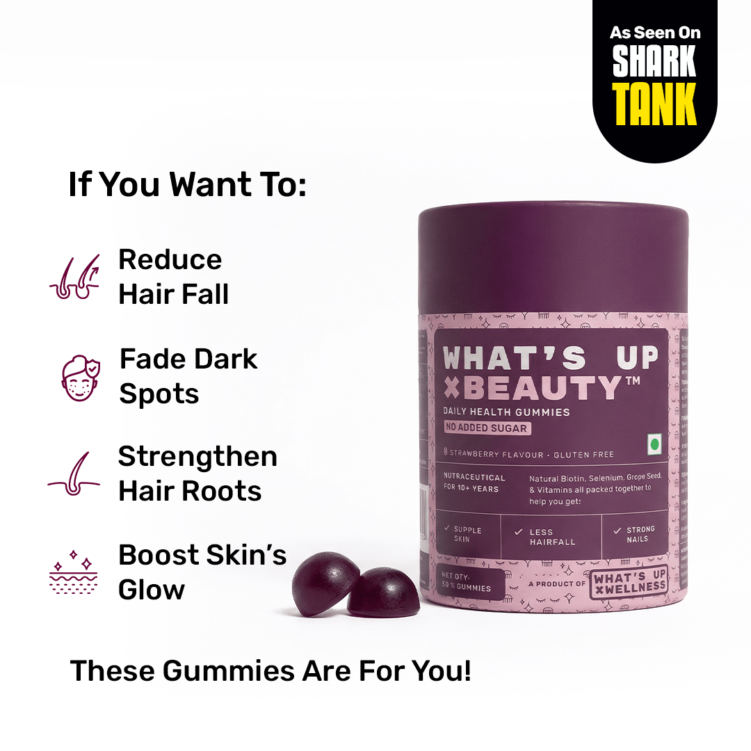 Biotin Gummies for Hair, Skin, & Nails | What's Up Wellness
